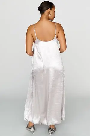 SUNDAY IN BROOKLYN Liquid She Bubble Hem Midi Dress