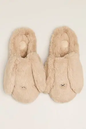 Anthropologie Bunny Scuff Slippers