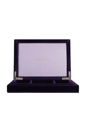 Sophie Bille Brahe Tresor Velvet Jewelry Box In Purple - Viola