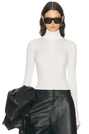 THE FRANKIE SHOP Sade Knit Zip Sweater