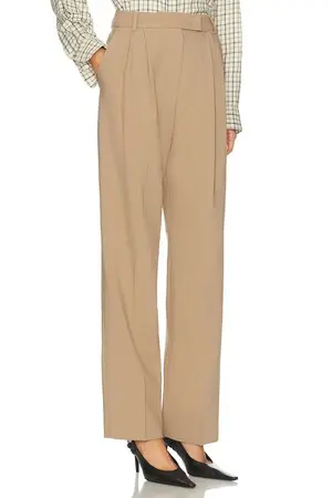THE FRANKIE SHOP Bea Suit Pant In Tan