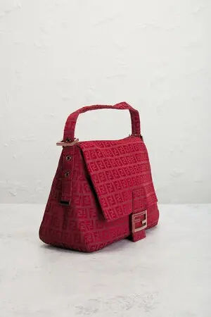 Fendi Zucchino Mama Baguette Shoulder Bag