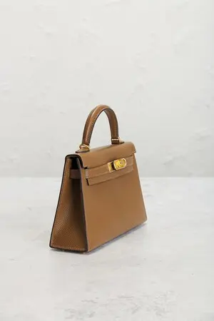Hermès Epsom Kelly 20 Handbag In Brown