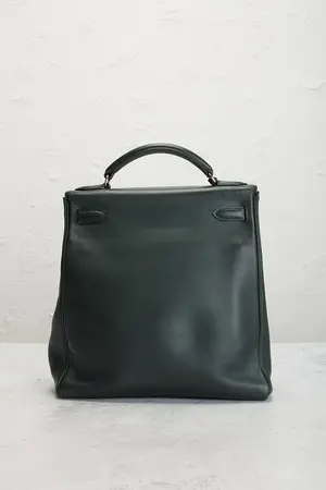 Hermès Box Haut A Courroies Birkin 28 Handbag In Dark Green