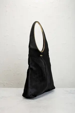 Gucci Vintage Oversized Pony Hair Shoulder Bag