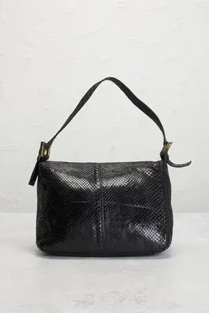 Fendi Vintage Python Mama Baguette Shoulder Bag