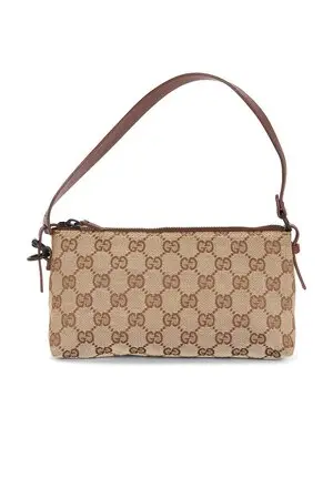 Gucci Vintage Pochette Shoulder Bag - Brown