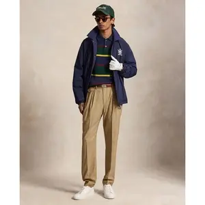 Ralph Lauren Striped Wool-blend Polo-collar Sweater