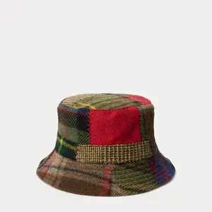 Ralph Lauren Patchwork Wool Plaid Bucket Hat - Patchwork Multi