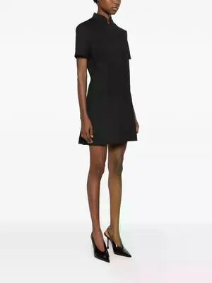 Coperni Clinical High-neck Short-sleeve Mini Dress