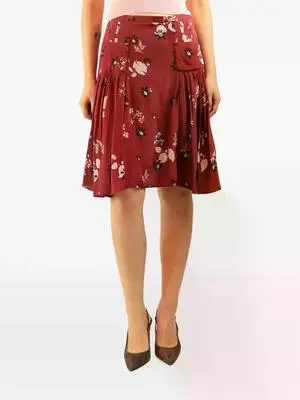Valentino Garavani Floral-print Silk Midi Skirt