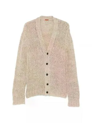 Barena Venezia Chunky-knit V-neck Cardigan - Neutrals