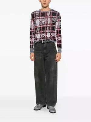 VIVIENNE WESTWOOD Tartan-check Orb-embroidered Sweater