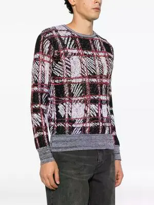 VIVIENNE WESTWOOD Tartan-check Orb-embroidered Sweater