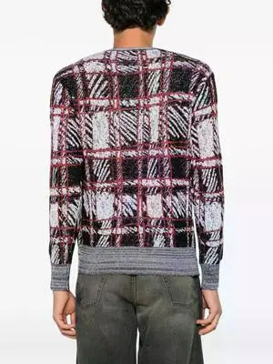 VIVIENNE WESTWOOD Tartan-check Orb-embroidered Sweater