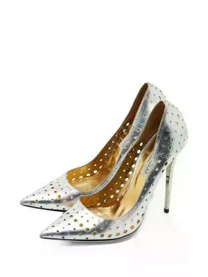 JIMMY CHOO Mime Perforated Pumps - Silver