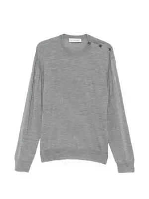LANVIN Button-shoulder Sweater - Grey