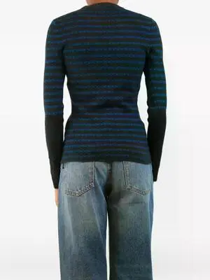 Victoria Beckham Striped Knitted Sweater