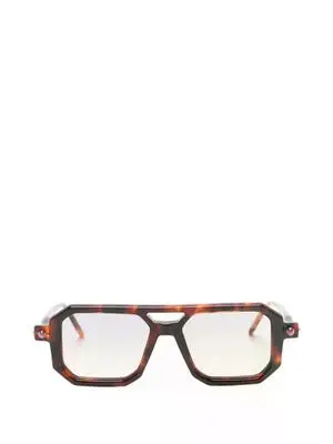 KUBORAUM Geometric-frame Sunglasses - Brown