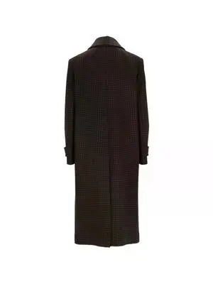 Tagliatore Houndstooth-pattern Virgin Wool Coat