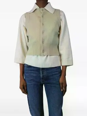 Extreme Cashmere Sleeveless Cardigan