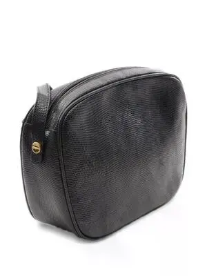 FERRAGAMO 2000s Vara Lizard-embossed Shoulder Bag