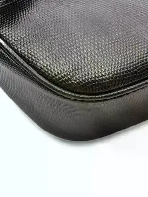 FERRAGAMO 2000s Vara Lizard-embossed Shoulder Bag