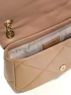 TWINSET Logo-detail Matelassé Shoulder Bag