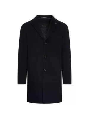Tagliatore Logo-pin Buttoned Coat
