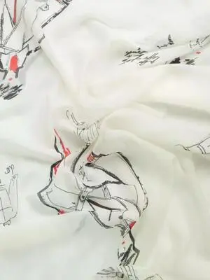 Karl Lagerfeld K/essential Sketch Scarf