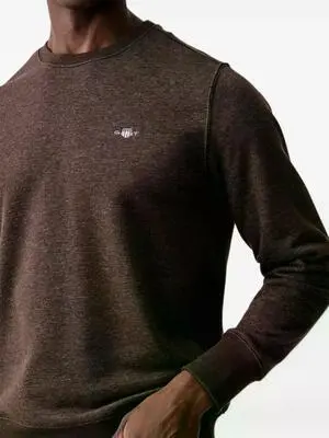 Gant Logo-embroidered Crew-neck Sweater