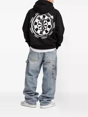 PLEASURES Dartboard Logo-print Hoodie
