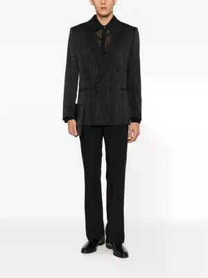 Patrizia Pepe Double-breasted Jacket - Black