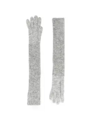 DES_PHEMMES Ribbed-knit Gloves