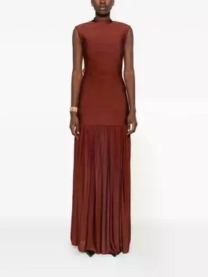 Retrofete Open-back Bandage-style Maxi Dress