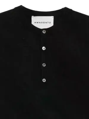 AMARANTO Henley-neck Sweater