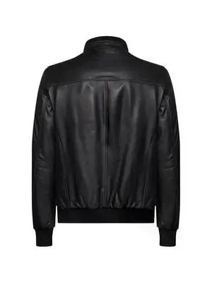 BARBA NAPOLI Zip-up Leather Jacket