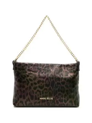 MARC ELLIS Leopard-print Chain-link Tote Bag