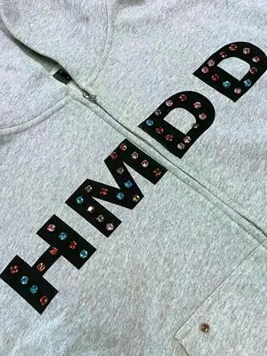 STADIUM GOODS Crystal-studded Zip-up Hoodie