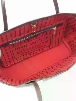 LOUIS VUITTON 2018 Pm Neverfull Damier Ebene Tote Bag - Brown