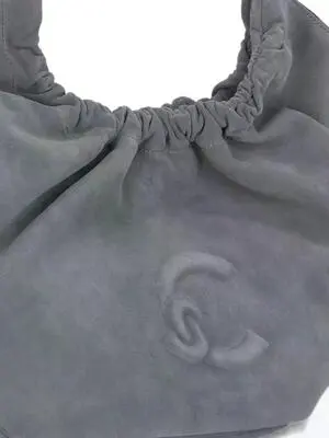 COCCINELLE Logo-embossed Suede Tote Bag
