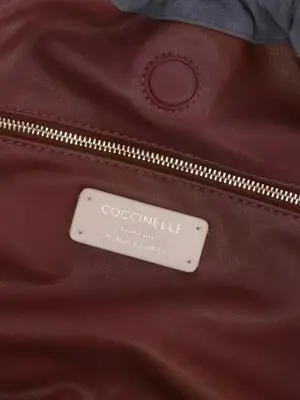 COCCINELLE Logo-embossed Suede Tote Bag