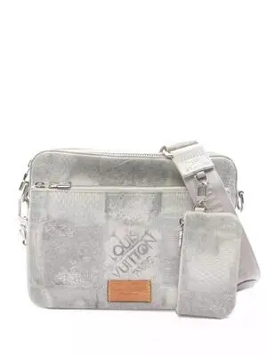 LOUIS VUITTON 2010s Trio Messenger Damier Salt Shoulder Bag - Grey