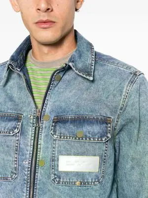 YES LONDON Zip-up Denim Shirt