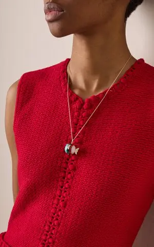 Yvonne Léon Bubble Fish Yellow Gold -stone Necklace