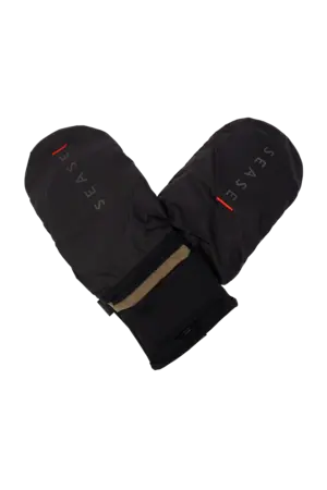 Sease Heated Mittens With Logo - Black