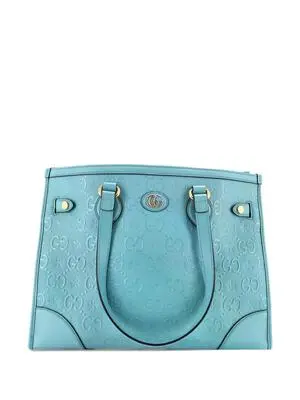 Gucci Star Gg Embossed Leather Medium Tote Bag