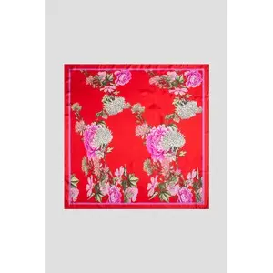 Natori Imperial Dragon Silk Scarf - Red