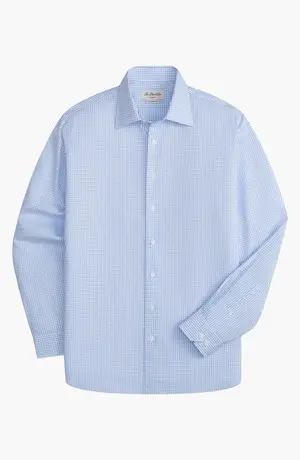 THE BLACK TUX Essential Windowpane Check Dress Shirt