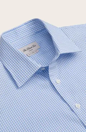 THE BLACK TUX Essential Windowpane Check Dress Shirt